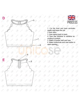 Moldes PDF o Papel |Tops | Tu estilo personal | Únicosé La Moldería